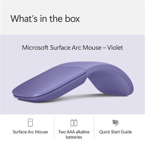 Buy Microsoft Surface Arc Bluetooth Wireless Laser Mouse With Touch Scroll Plane Vertically