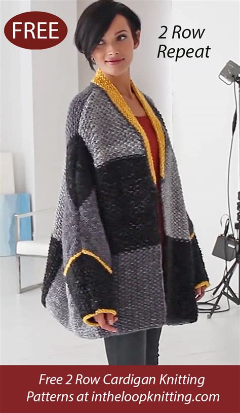 Women S Cardigan Knitting Patterns With Row Repeat In The Loop Knitting
