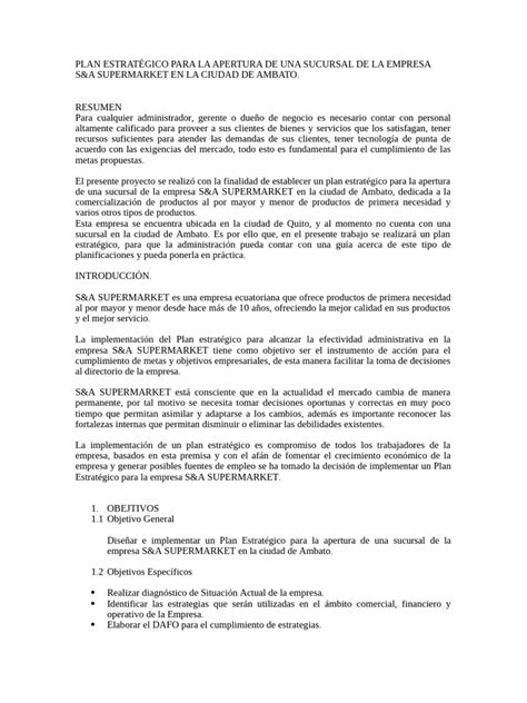 Plan Estrategico Pdf