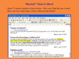 Document Map View In Word PPT