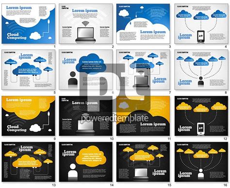 Cloud Distributed Computing Diagram Distributed Computing Powerpoint Charts Diagram Chart