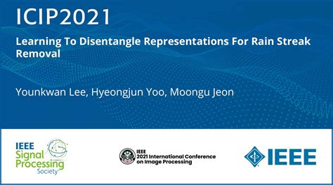 learning to disentangle representations for rain streak removal ieee