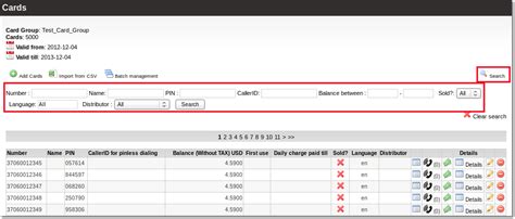 How To Find Card By Number Or PIN Kolmisoft Wiki