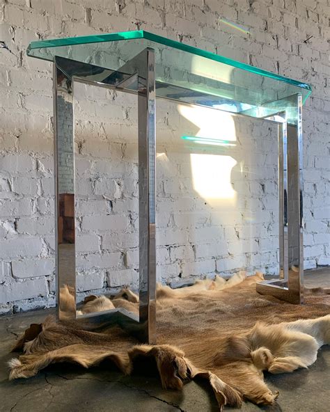 Modern Chrome Console Table Commodity Fetish