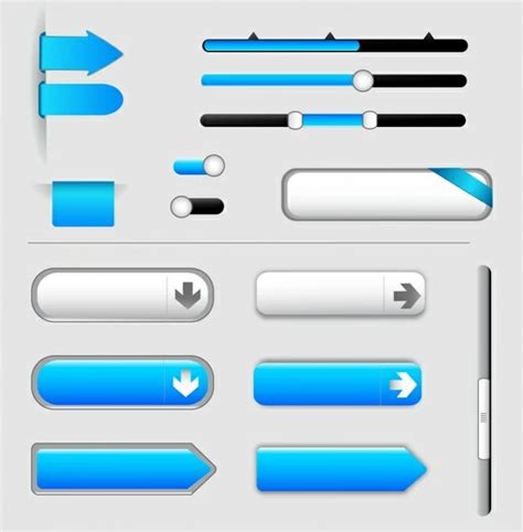 Free Download Vector Web Buttons Vectors Free Download 6398 Editable