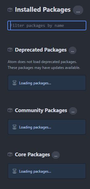 Searching Packages Aways Fails Issue Atom Atom GitHub