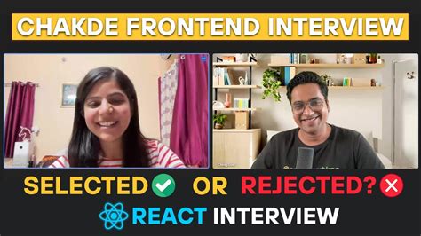 15 Years Experienced React Js Interview Chakde Frontend Interview Ep 03 Youtube