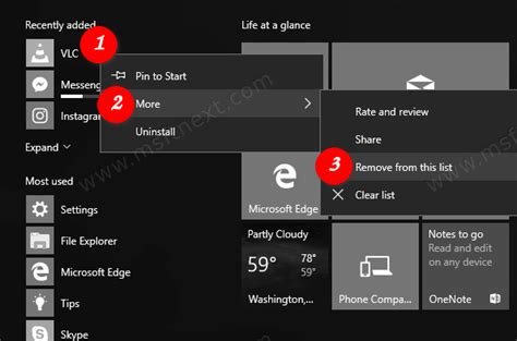 Hide Recently Added Apps From Start Menu In Windows
