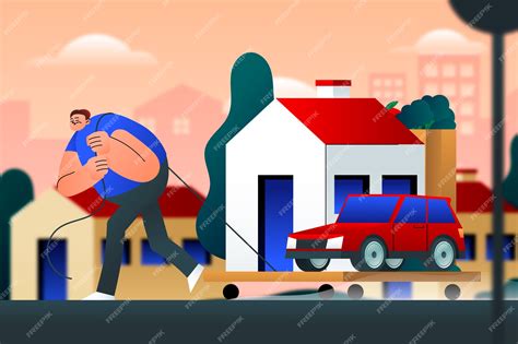 Premium Vector Gradient Cost Of Living Illustration