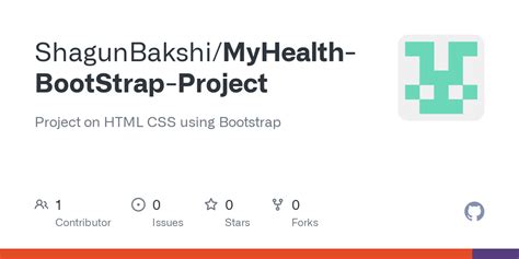 Github Shagunbakshimyhealth Bootstrap Project Project On Html Css
