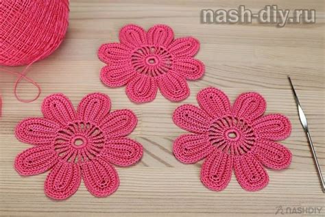 ВЯЗАНИЕ ПРОСТОГО ЦВЕТКА ДЛЯ ИРЛАНДСКОГО КРУЖЕВА Интересный контент в группе Мастер классы