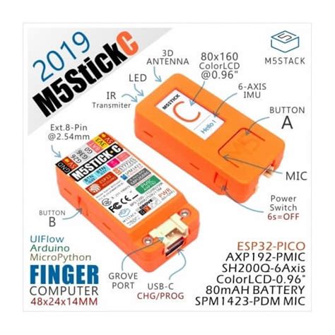 M5stickc Esp32 Pico Mini Iot With Watch Accs