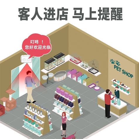 门口欢迎光临感应器进门店铺超市进店迎宾门铃疫情防控语音提示器 阿里巴巴