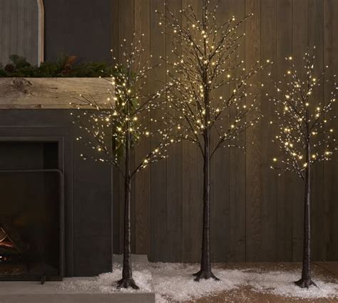 Lit Outdoor Willow Twinkling Twig Tree Pottery Barn