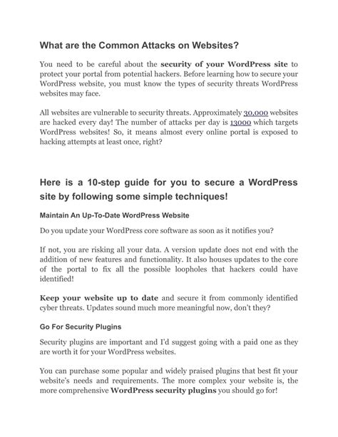 Ppt Secure Your Wordpress Website With These 10 Steps Powerpoint Presentation Id 11833746