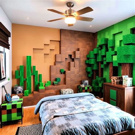 Minecraft Themed Bedroom Ideas