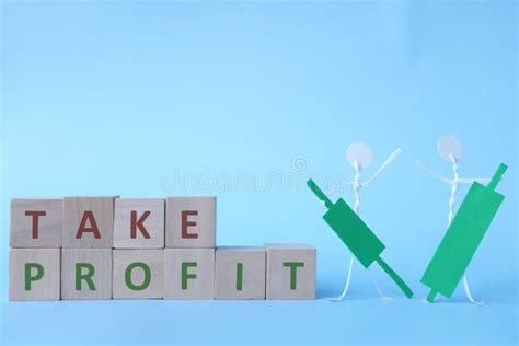 Human Stick Figure Holding Green Candlestick Pattern In Blue Background