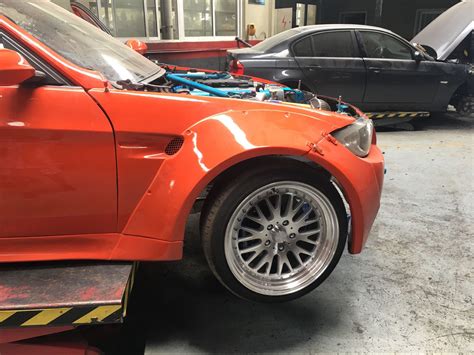 Bmw E90 Sedan Pandem Rocket Bunny Style Full Kit Fiber Glass Wide Body