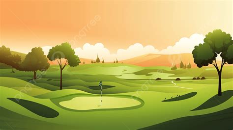 골프 코스 스포츠 플랫 배경 일러스트 운동 적합 스포츠 배경 일러스트 및 사진 무료 다운로드 Pngtree