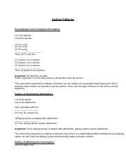 Analyzing Logical Fallacies In Everyday Arguments Course Hero