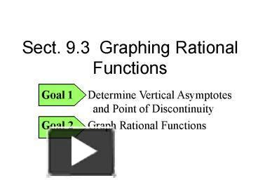 PPT Sect Graphing Rational Functions PowerPoint Presentation Free To View Id D