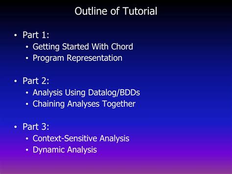 Ppt Chord A Versatile Platform For Program Analysis Powerpoint