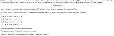 Solved Last Question Not In The Sheet The T Statistic Chegg Com