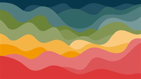 Premium Vector Colorful Curve Wave Distortion Abstract Background