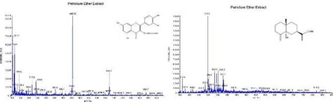 Negative Esi Mode Mass Spectra Of The Two Extracts Of Jasonia Montana Download Scientific