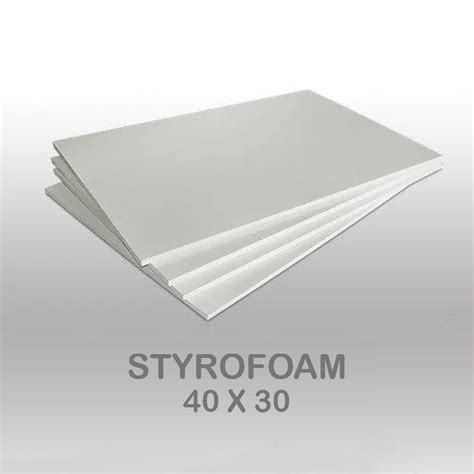 Jual 40x30x1cm Papan Styrofoam Gabus Lembaran Styrofoam 40x30 Styrofoam Lembaran Shopee