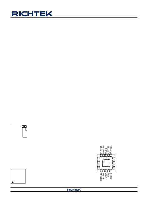 rt8816agqw datasheet 1 21 pages richtek dual phase pwm controller