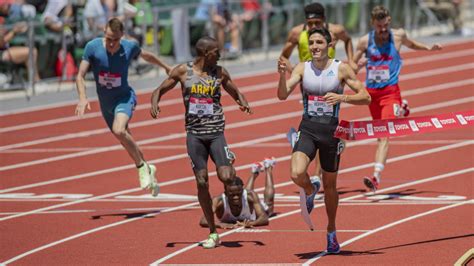 Brandon Millers Last Ditch Dive Pays Off And He Makes U S Worlds Team In The 800 Meters