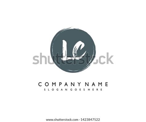 Initials Letter Lc Handwriting Logo Vector Stock Vector Royalty Free Shutterstock