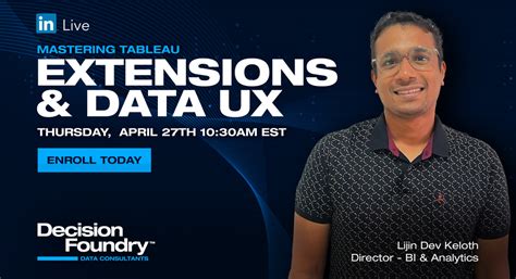 Tableau Webinar Episode 1 Extensions And Data Ux