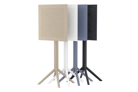 Hospitality Plus Siesta Sky Folding Bar Table Square 600l X 600w