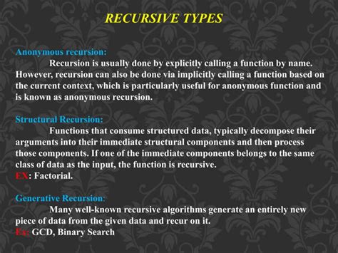 Recursionadvanced Data Structure Pptx Programming Languages