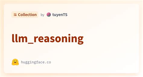 Llmreasoning A Tuyents Collection