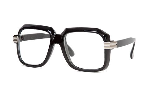 Hip Hop Rapper Retro Large Clear Lens Eye Glasses Black 655209037014 Ebay