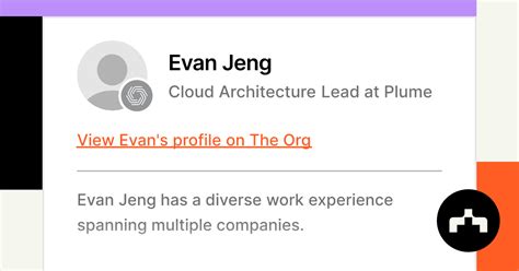 Evan Jeng Cloud Architecture Lead At Plume The Org