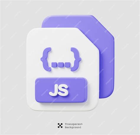 Premium Psd Js File Document File Type Icon Files Format And Document Concept 3d Render