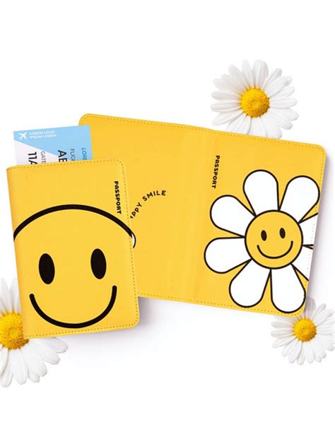 저스트포유 스마일 해킹방지 여권 케이스just4you Smile Rfid Anti Skimming Passport Case