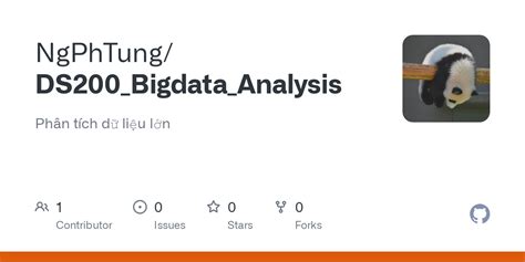 Github Ngphtungds200bigdataanalysis Phân Tích Dữ Liệu Lớn