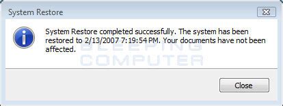 Windows Vista System Restore Guide