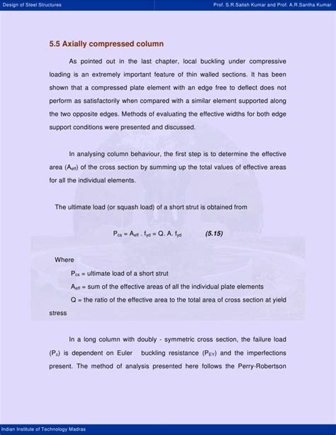 5 Axially Compressed Pdf Buckling Column