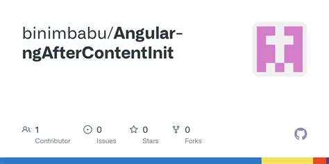 github binimbabu angular ngaftercontentinit