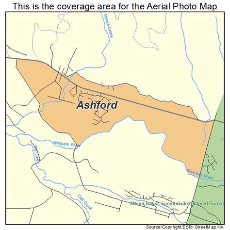 Aerial Photography Map Of Ashford Wa Washington