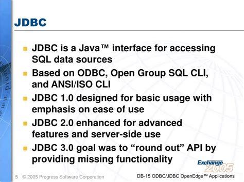 Ppt Db 15 Developing Performance Oriented Odbcjdbc Openedge