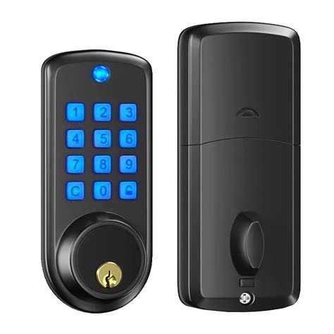 Entry Door Lock Electronic Keypad Deadbolt Auto Locking Anti Peeping