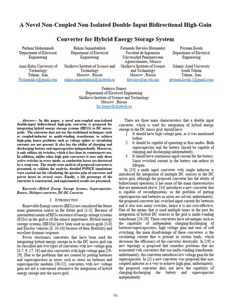 Anovelnon Couplednon Isolateddouble Inputbidirectionalhigh Gainconverterforhybrid