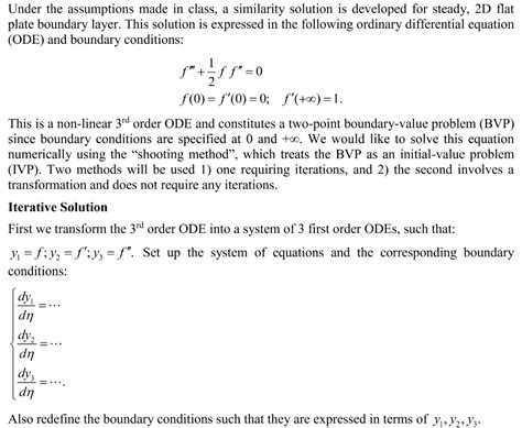 Solved Under The Assumptions Made In Class A Similarity Solution Is